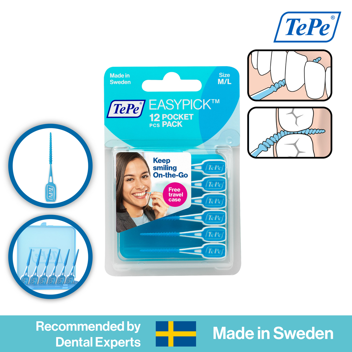 TePe EasyPick™ - 12 pcs (XS/S, M/L) – TePe Philippines