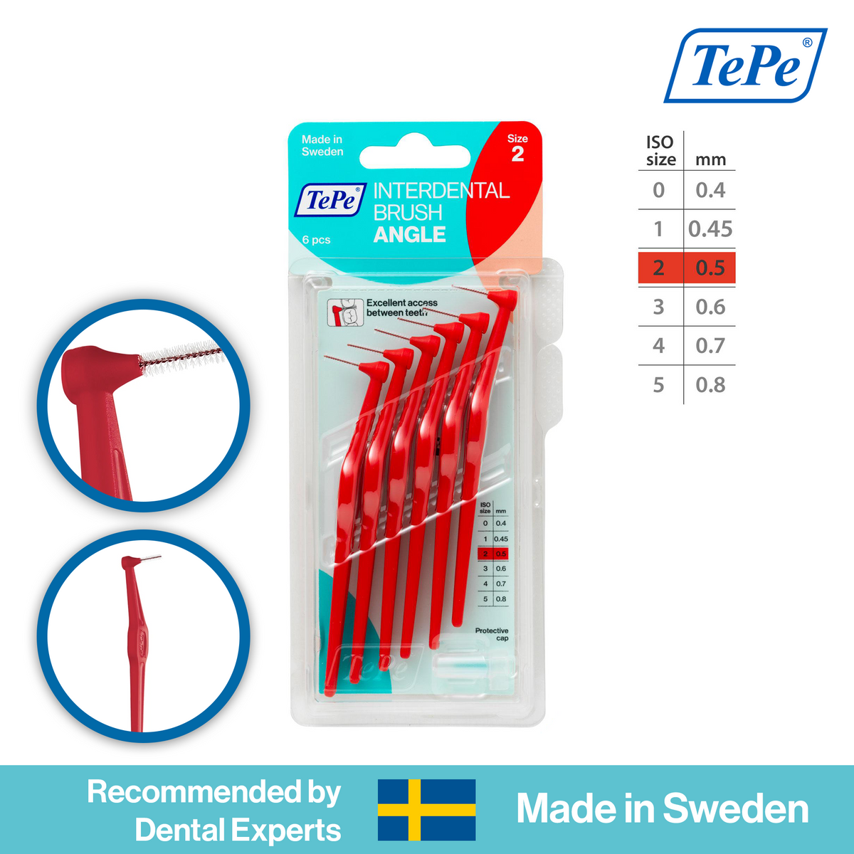 TePe Angle™ Interdental Brushes – TePe Philippines
